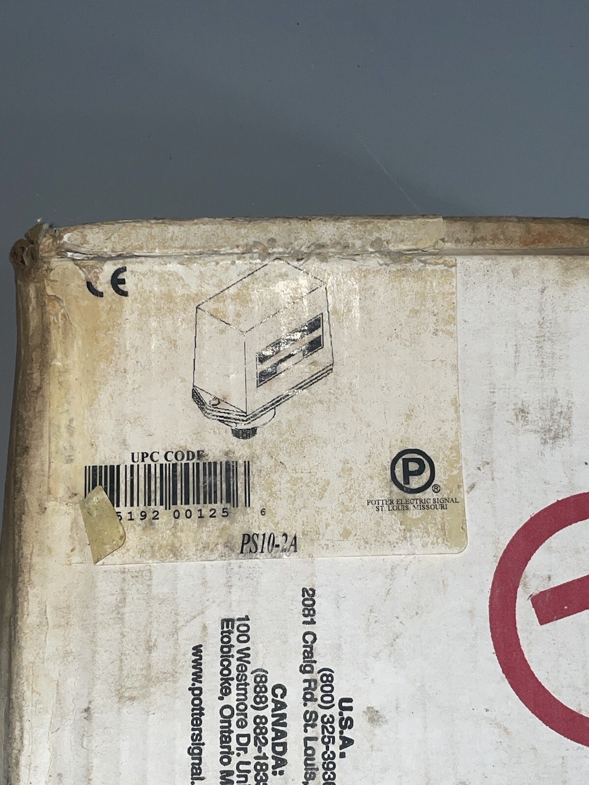 Pötter PS10-2A 10.1A 250V Pressure Switch - Red for sale online | eBay