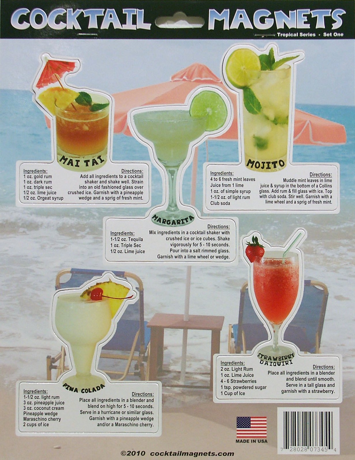 Cocktail Magnets * Drink Magnets * Free Shipping! | eBay