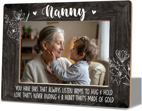 Nanny Gift Wood Picture Frame for Grandma, 7.9 x 5.7 inches, Color 30 ...
