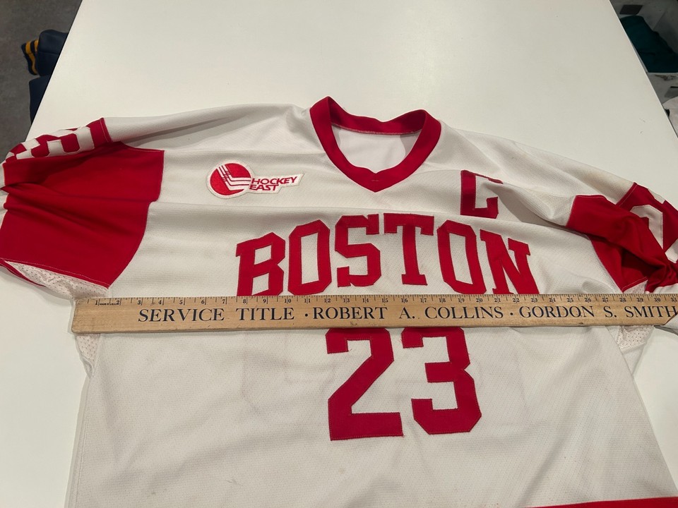 original circa early 2000's MARK MULLEN BU college hockey team GAME ...