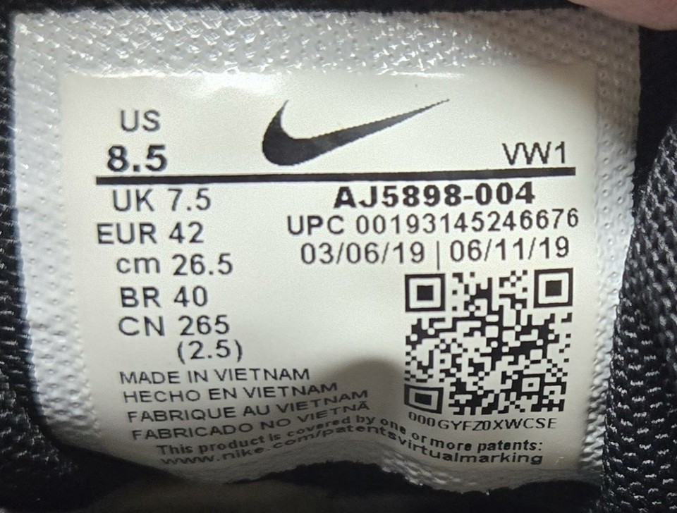 Size 8.5 - Nike Air Max Infuriate 3 Low Wolf Grey Black GREAT SHAPE ...