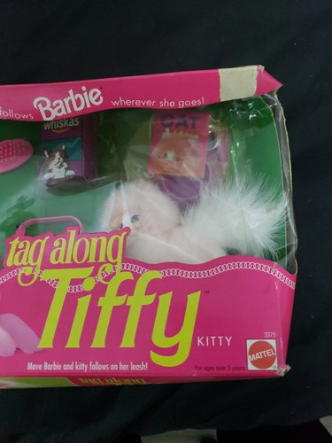 NEW Vintage 1992 BARBIE Tag Along Tiffy Kitty Cat NRFB #3375 | eBay