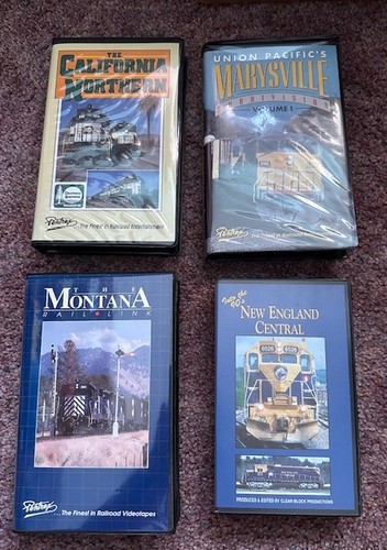 Pentrex train VHS Lot of 4 -The Montana, UP's Marysville, California ...