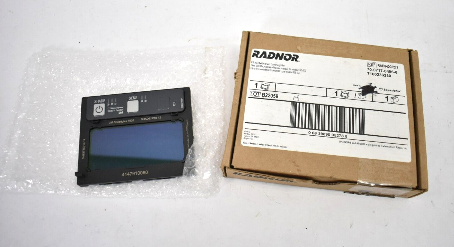 Radnor RS-500 Variable Shades 3 Auto Darkening Welding Lens 64005278 ...