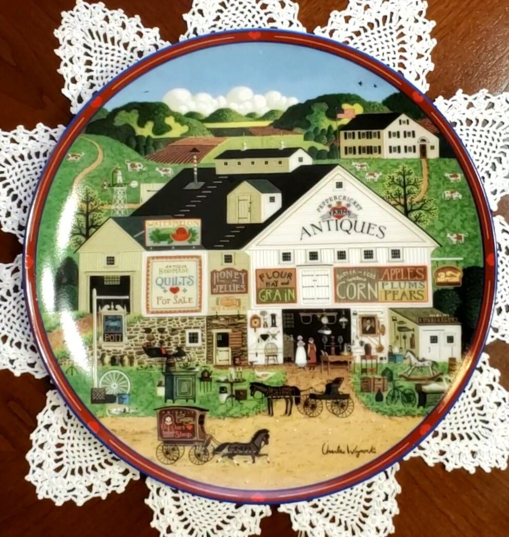 Peppercricket Farms Grove Plate Charles Wysocki Antique Shop First in ...