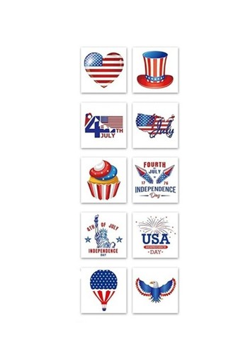 Patriotic American Flag Themed 100 Tattoo Stickers | eBay