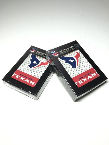 Set of 2x Football Houston Texans Playing Cards Deck Licensed NFL ...