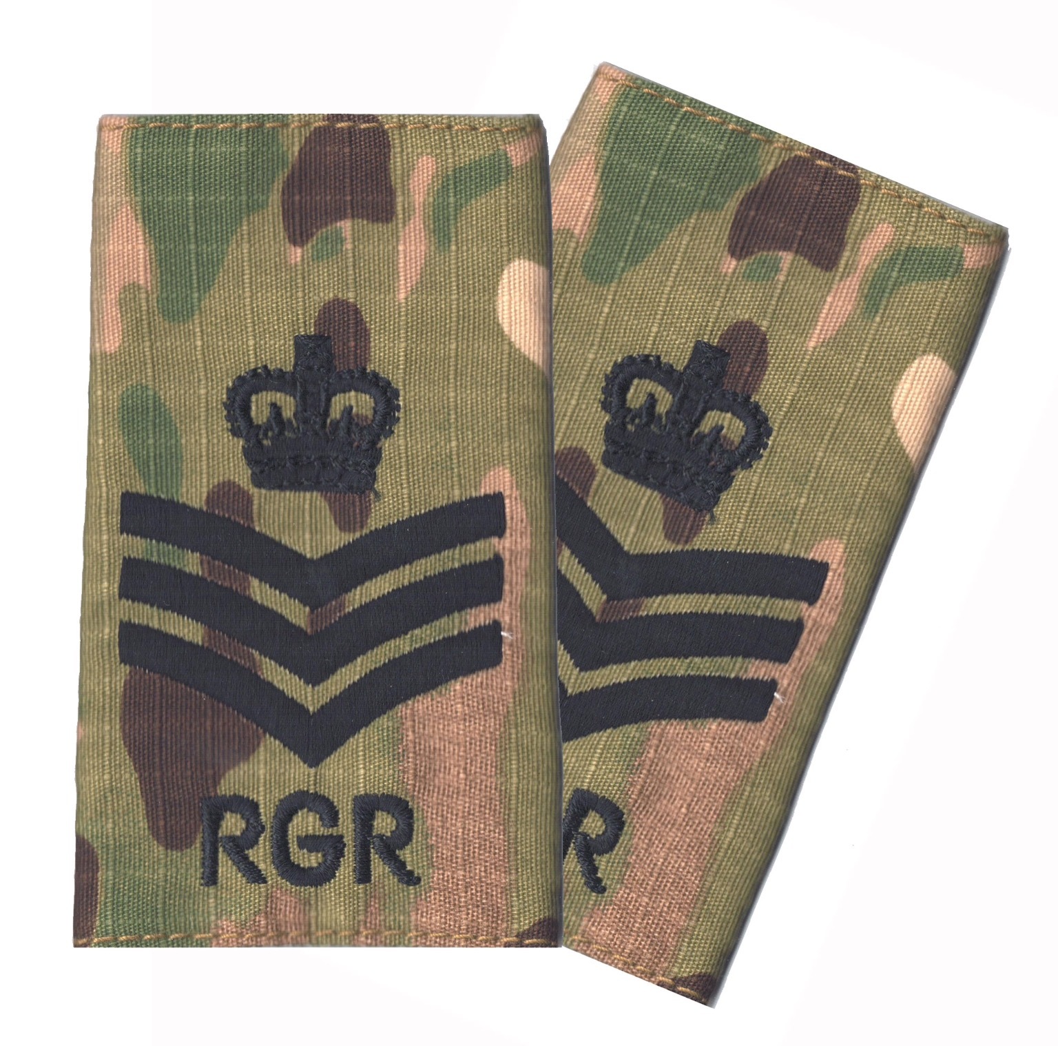 Royal Gurkha Rifles Rank Slides MTP Multicam Gurkha Rank Slides RGR ...