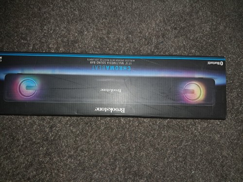 Brookstone Chroma 17.5" Multimedia Sound Bar Brand New in Sealed Box ...