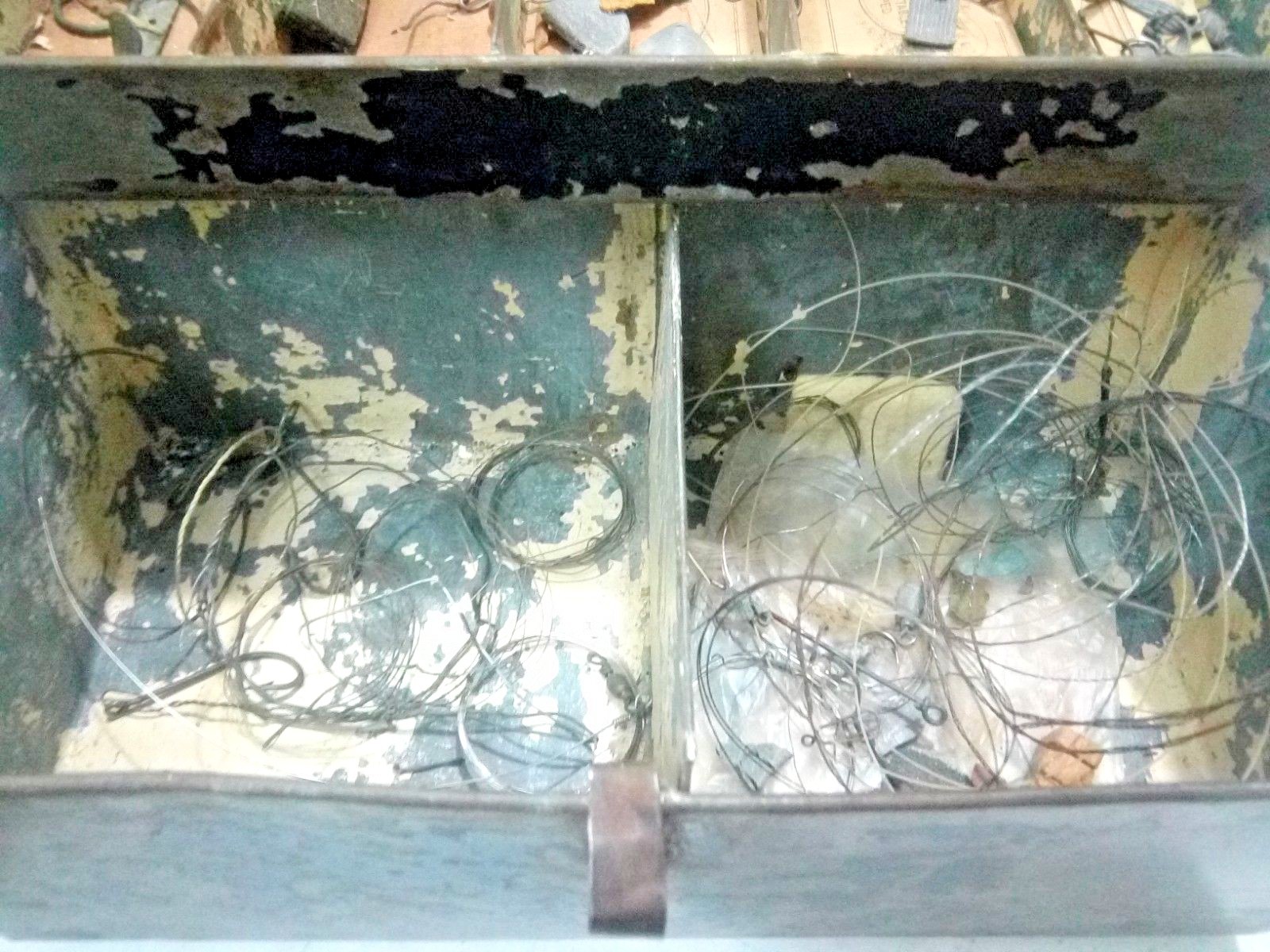 Old Vintage Fish Tackle Box And fish tool Box 13 CHEST( step) | eBay
