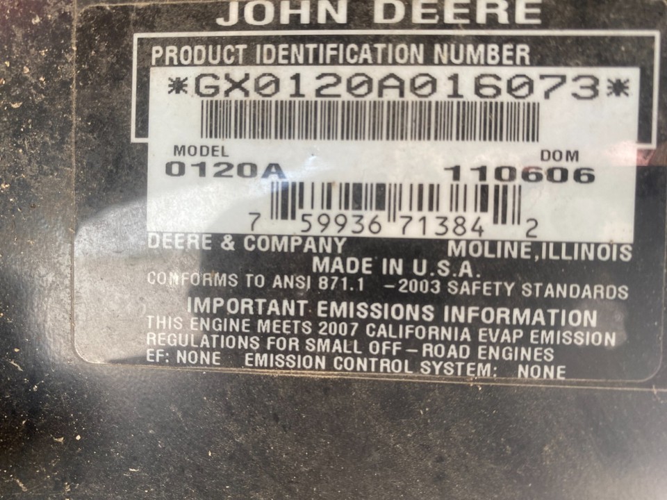 John Deere LA120 22hp B&S seat springs #GX20486 | eBay