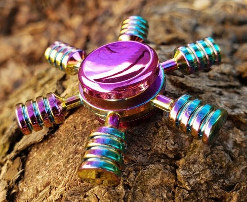 Piston Oil Slick Rainbow Fidget Spinner Toy Boys Girls Kids Adults ADHD ...