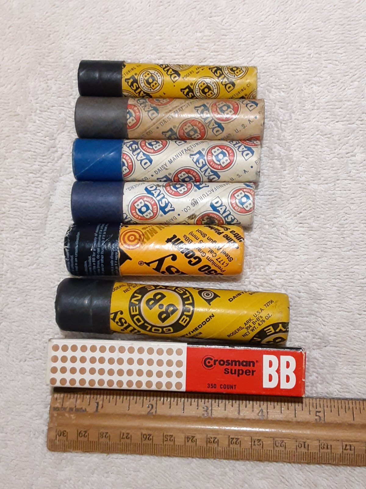 VINTAGE LOT OF 7 AIR RIFLE BBS TUBES DAISY BB GUN CROSMAN SUPER BB | eBay