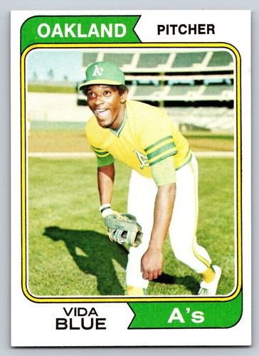 1974 Topps #290 Vida Blue Vintage Baseball Card | eBay