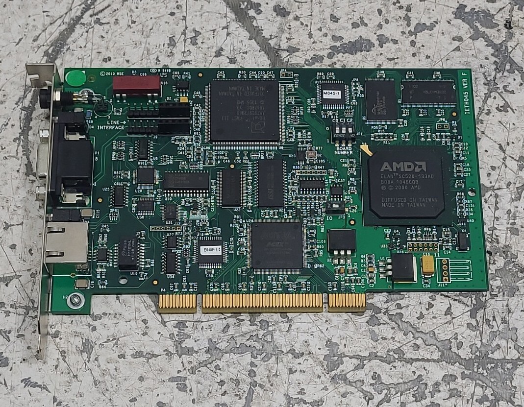 PCU-ETHIO v 4.5.1 EtherNet/IP PCI Bus Network Interface Card for parts ...