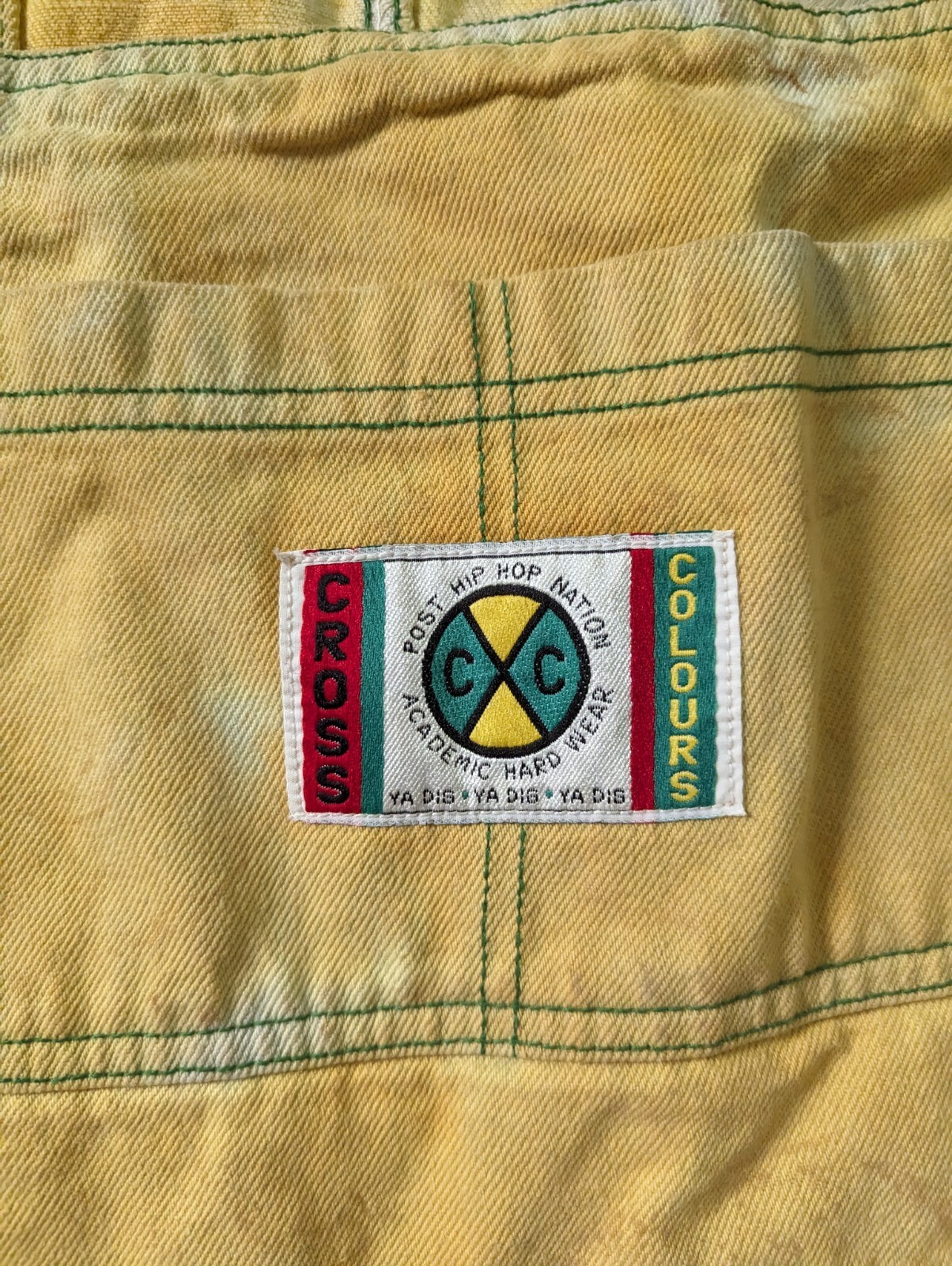 VTG Rare Cross Colours Overalls 90s Hip Hop Streetwea… - Gem