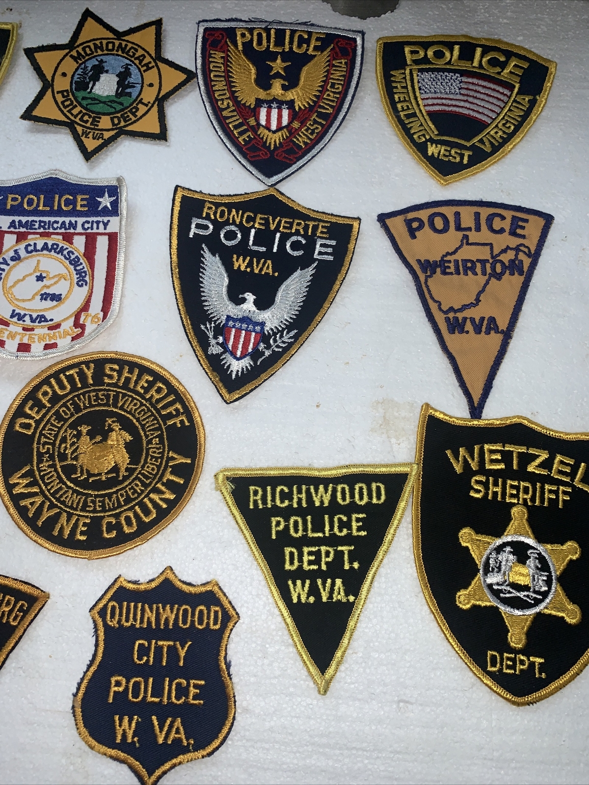 VINTAGE lot of (17) DIFFERENT WEST VIRGINIA POLICE patches | eBay