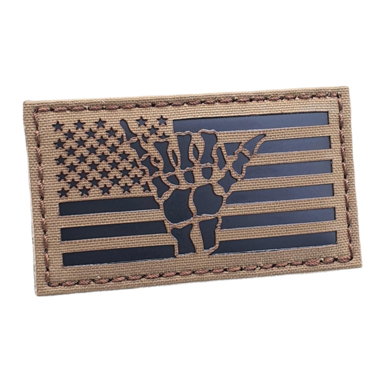 IR Shaka America coyote bones US surfer skeleton patch | eBay