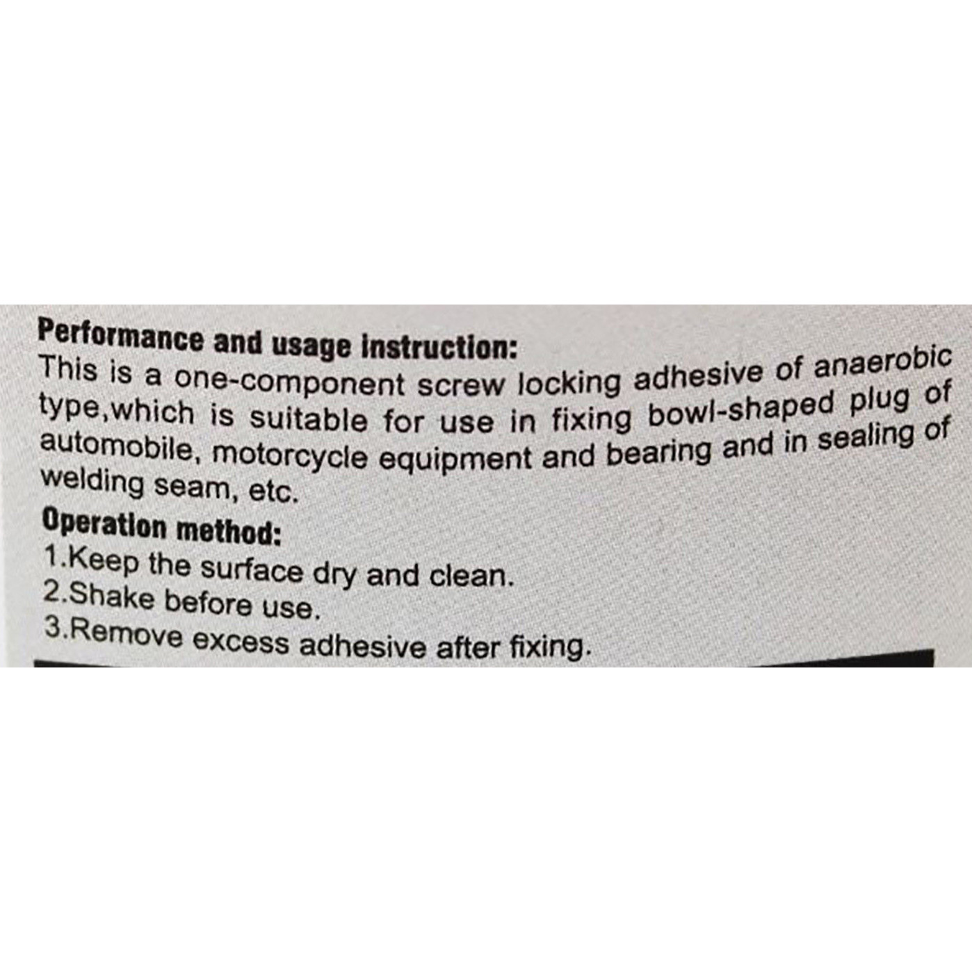 1 x 50g Threadlocker Adhesive Glue Thread Locker Instant Red Industrial ...