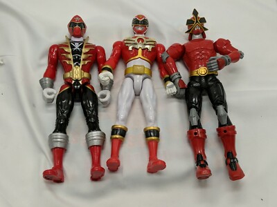 Megaforce 10" Deluxe Megaforce Shogun Red Ranger Action Figure Bandai ...