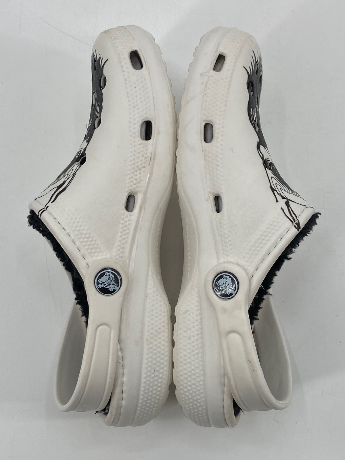 Luke Combs X Crocs White Skull Fur Lined Men's 4 Wome… - Gem