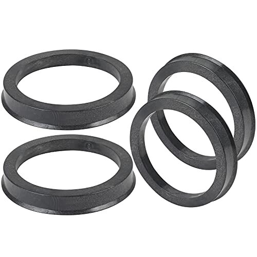 Wheel Hub Centric Rings 67.1mm to 54.1mm black Plastic Hubrings 67.1 OD ...
