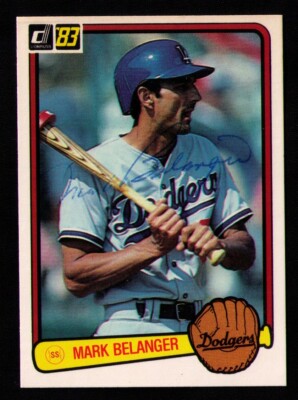 1983 Donruss #514 Mark Belanger SIGNED AUTOGRAPHED Los Angeles Dodgers ...