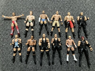 Mattel WWE Super Strikers Lot Punk Ambrose Bryan Undertaker Lesnar ...