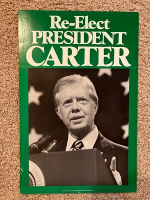 President Jimmy Carter Election Campaign Poster | eBay