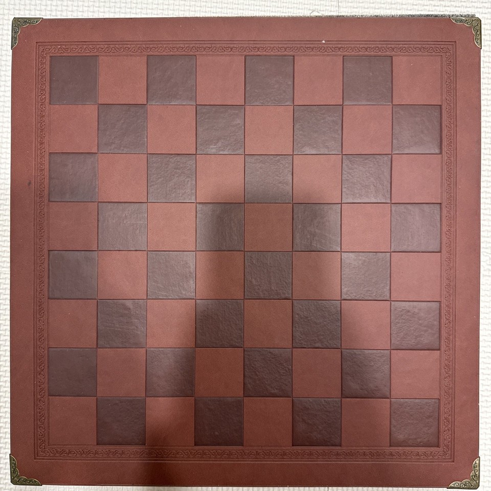 Handmade Easy Carry Leather Chess Board With Metallic pieces Family ...