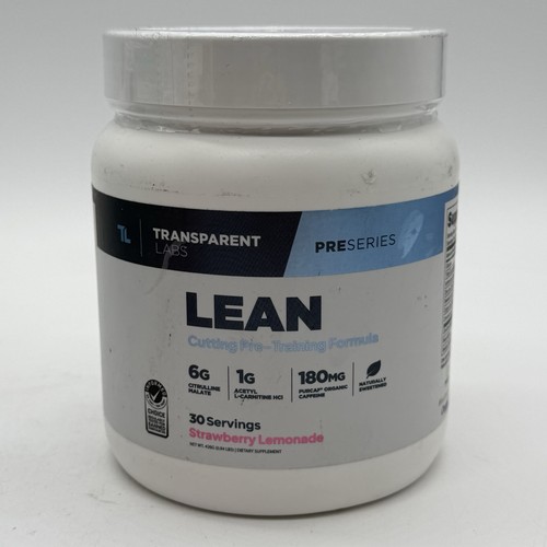 Transparent Labs Lean Pre-Workout Strawberry Lemonade 30 Servings EXP 08/26 | eBay