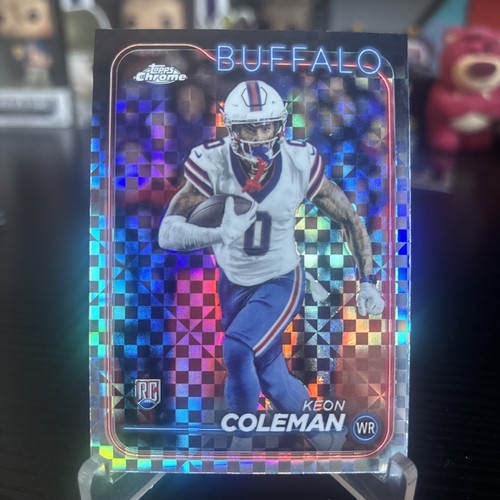 2024 Topps Chrome Football KEON COLEMAN RC X-Fractor Refractor #209 | eBay