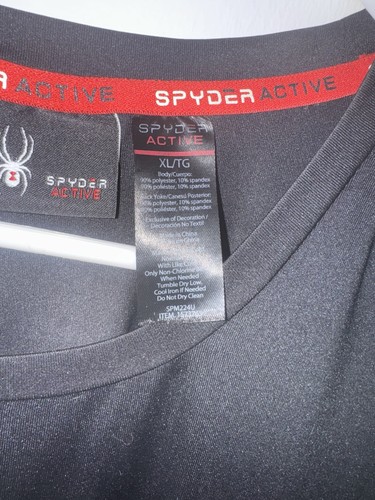 Spider Brand Black XL BREATHABLE shirt Men New | eBay