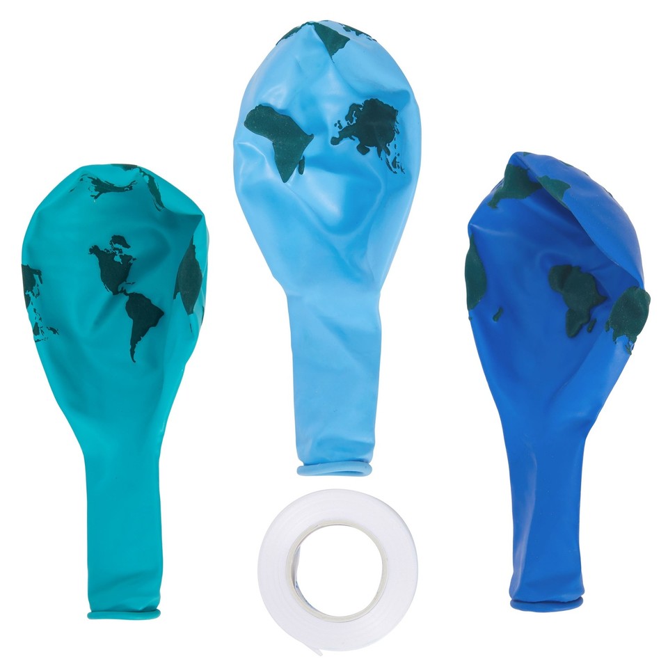 50 Pack World Balloons, Earth Day Decorations for Around the World ...