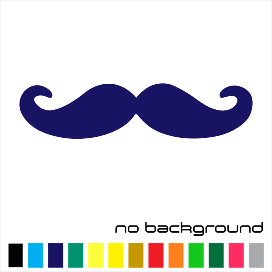 Mustache Sticker Decal Vinyl Car Window Funny Joke Lol Cute Stache ...