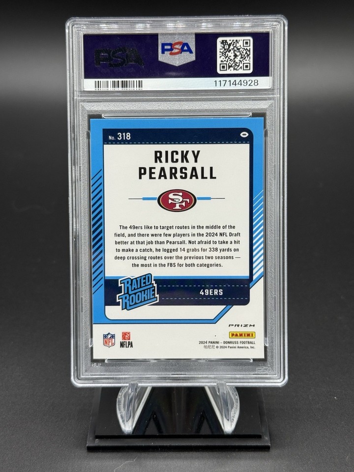 2024 Panini - Rated Rookie Ricky Pearsall #318 Optic Preview Red ...
