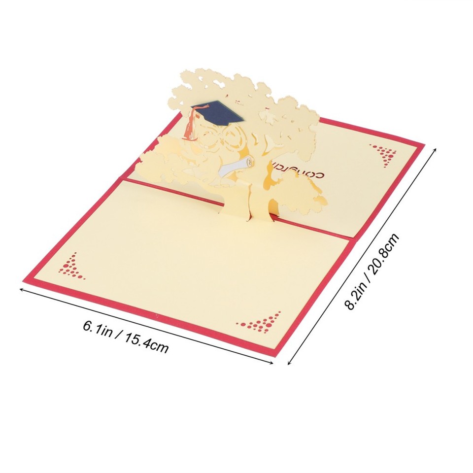 2 Pieces Congratulations Card Graduation Present Gifts up Greeting ...