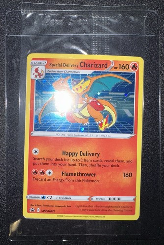 Special Delivery Charizard Pokemon Center Promo Card Sealed SWSH075 | eBay