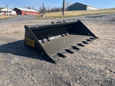 84" Heavy Duty Low Profile Skid Steer Tooth Bucket | eBay