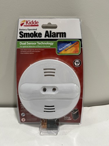 Kidde Battery Operated Smoke Alarm With Dual Sensor Technology | eBay