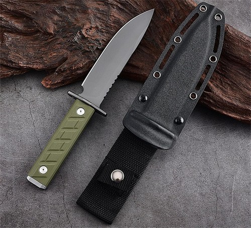 0006 Full Tang Fixed Blade Survival Hunting Knife, 5.9 inch CPM 3V Drop ...
