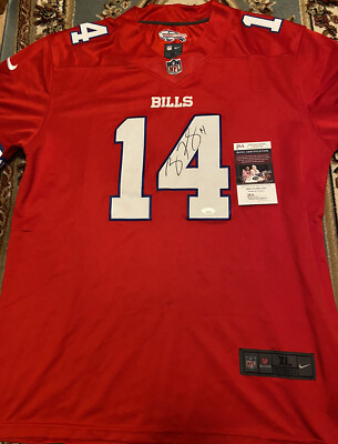 Ryan Fitzpatrick Signed Autograph Auto Red Bills Jersey JSA COA Read ...