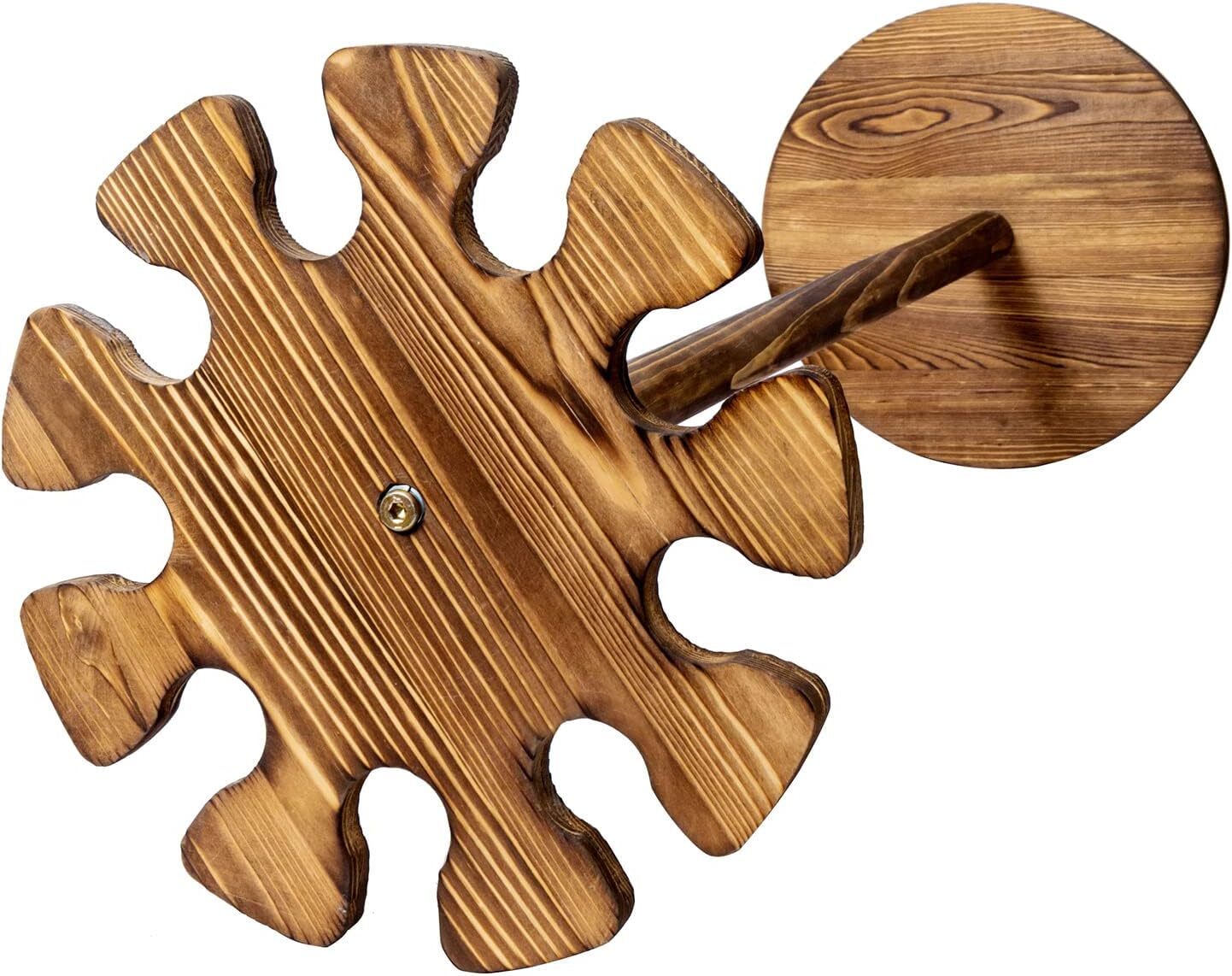 MyGift Floor Standing Weathered Solid Wood Baseball Bat Holder Burnt | eBay