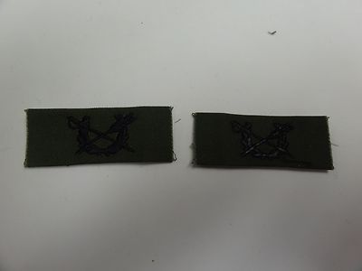 US MILITARY INSIGNIA PATCH SEW ON SET OF 2 ARMY OD GREEN JAG STAFF ...