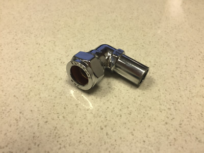15mm Chrome Plated Compression Street Elbow Chrome Brass Plated Fitting ...