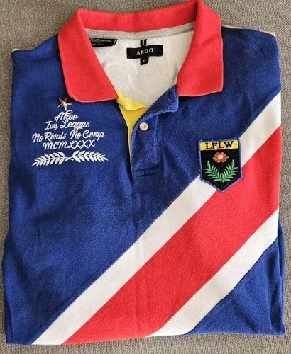 Vintage AKOO Polo Shirt Mens Size XL 1990 Ivy League 10th Anniversary ...