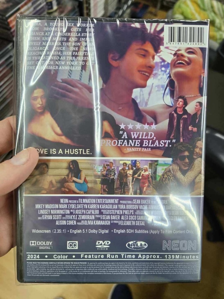 Anora DVD (2024) Brand New & Sealed Mickey Madison | eBay