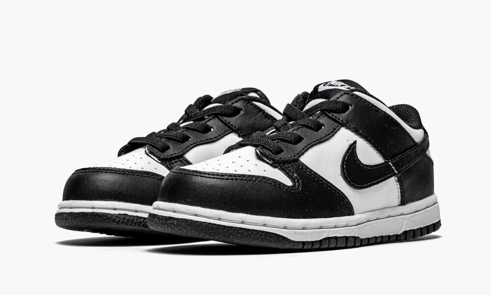Nike Dunk Low Black White TD CW1589-100 size 8C Toddler | eBay