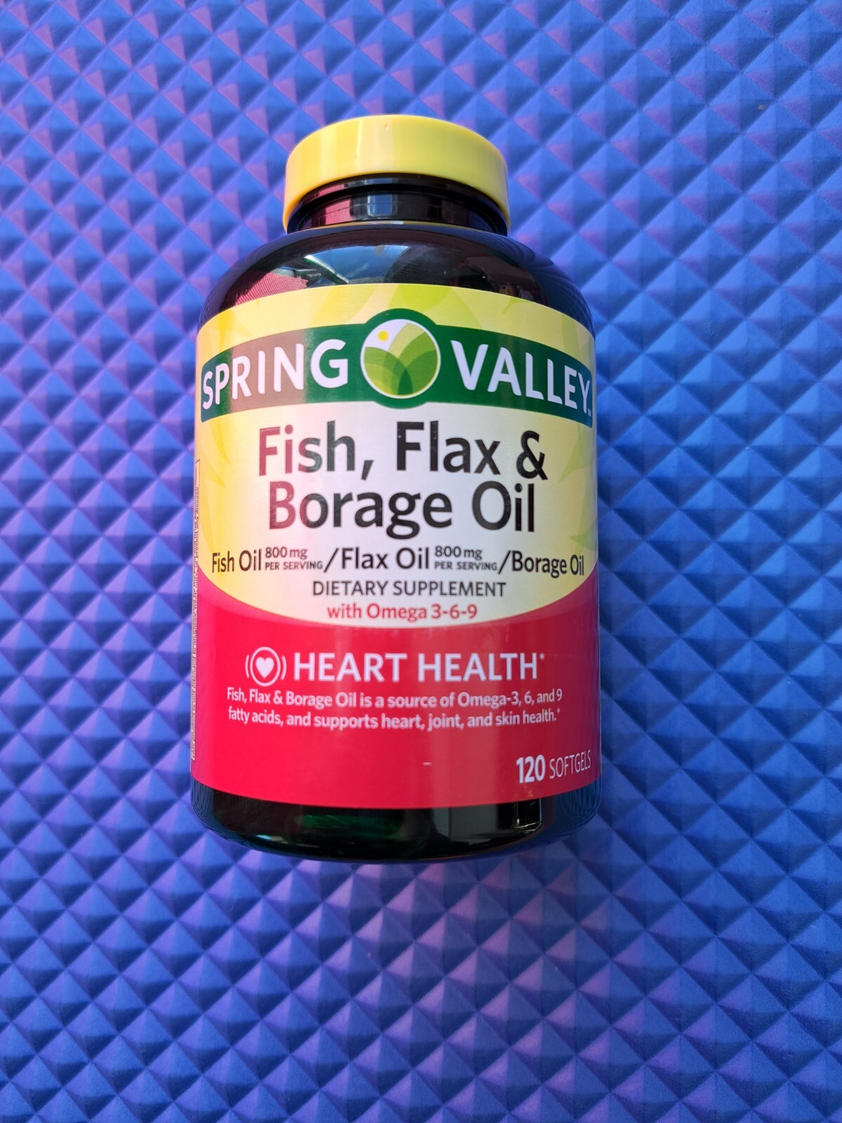 Spring Valley Fish Flax & Borage Oil Dietary Supplement Softgels 120 ...