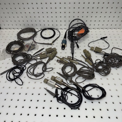 Large Lot Of Oscilloscope Probes + Parts Tektronix P5050 P6138 P6105 ...
